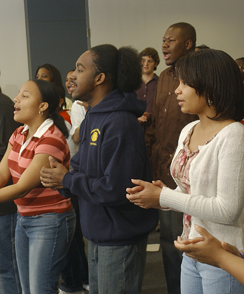 Gospel Choir concert, live recording session set