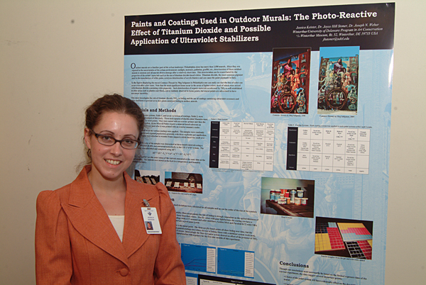 Art conservation student presents research in London