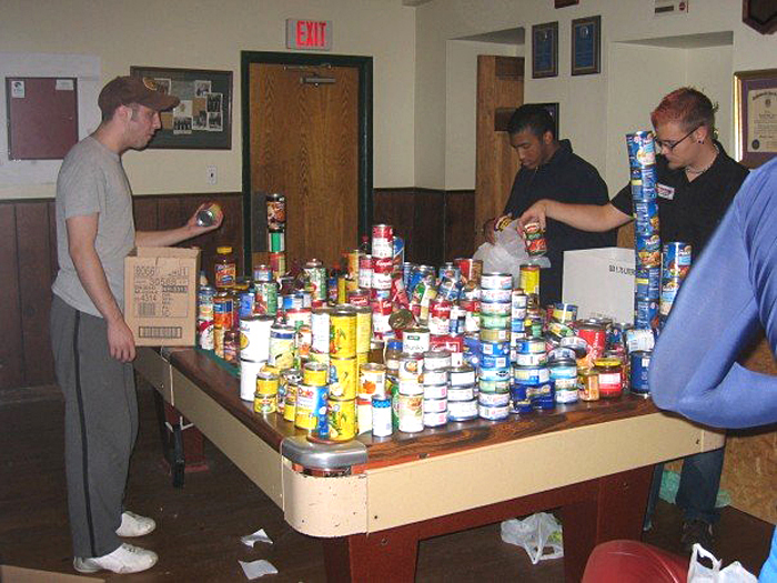 Fraternity food drive garners 3 tons for those in need