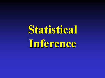 COMM301: Lecture 16, Statistical Inference