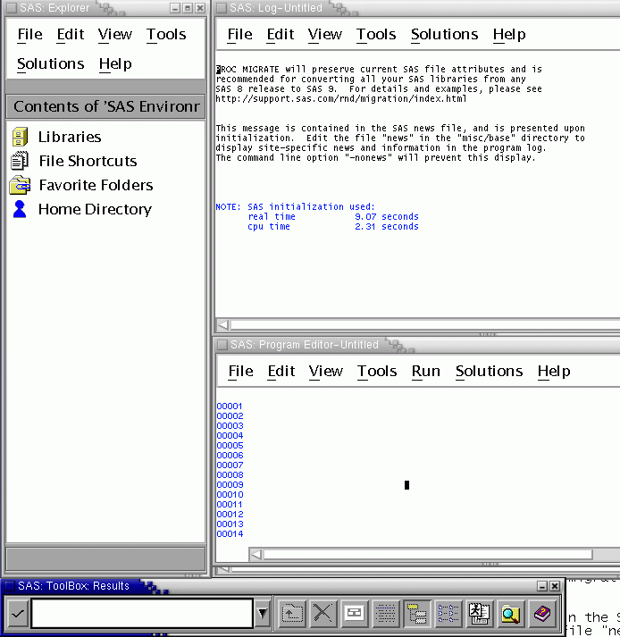 Unix Program Sas