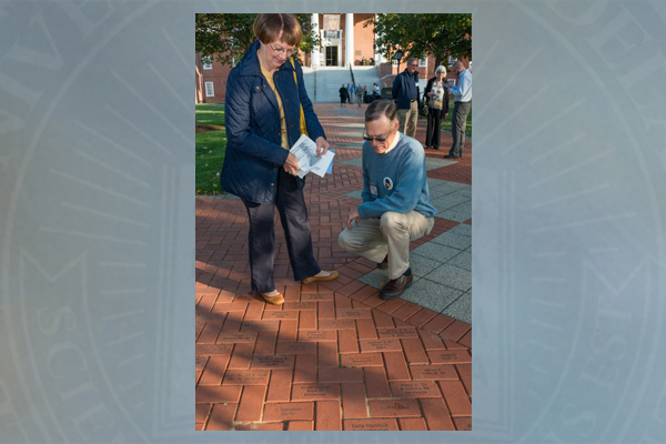 Delaware Diamonds Society members gather for brick unveiling